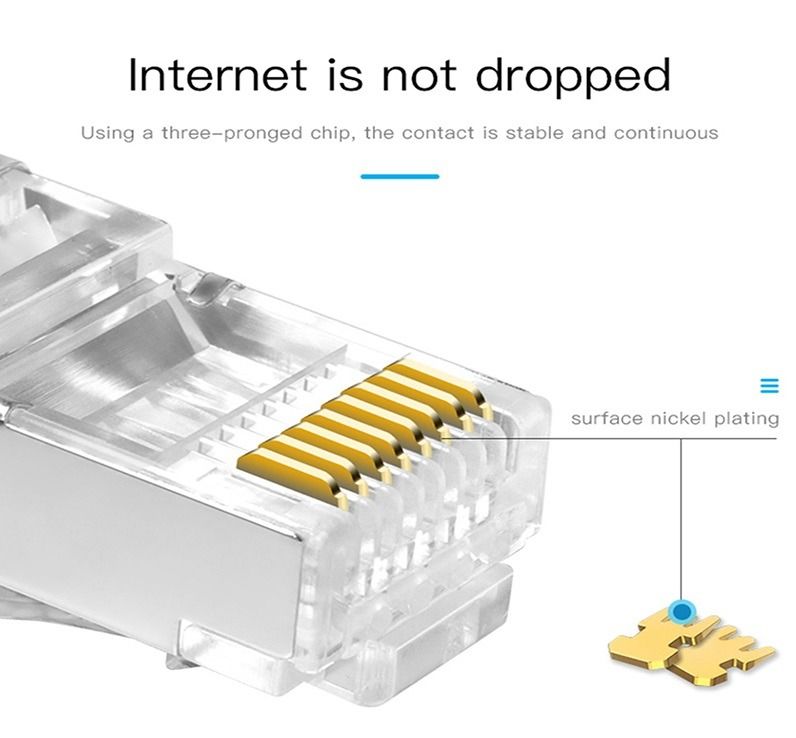 RJ45 CONNECTOR SET OF 100, Computers & Tech, Parts & Accessories ...