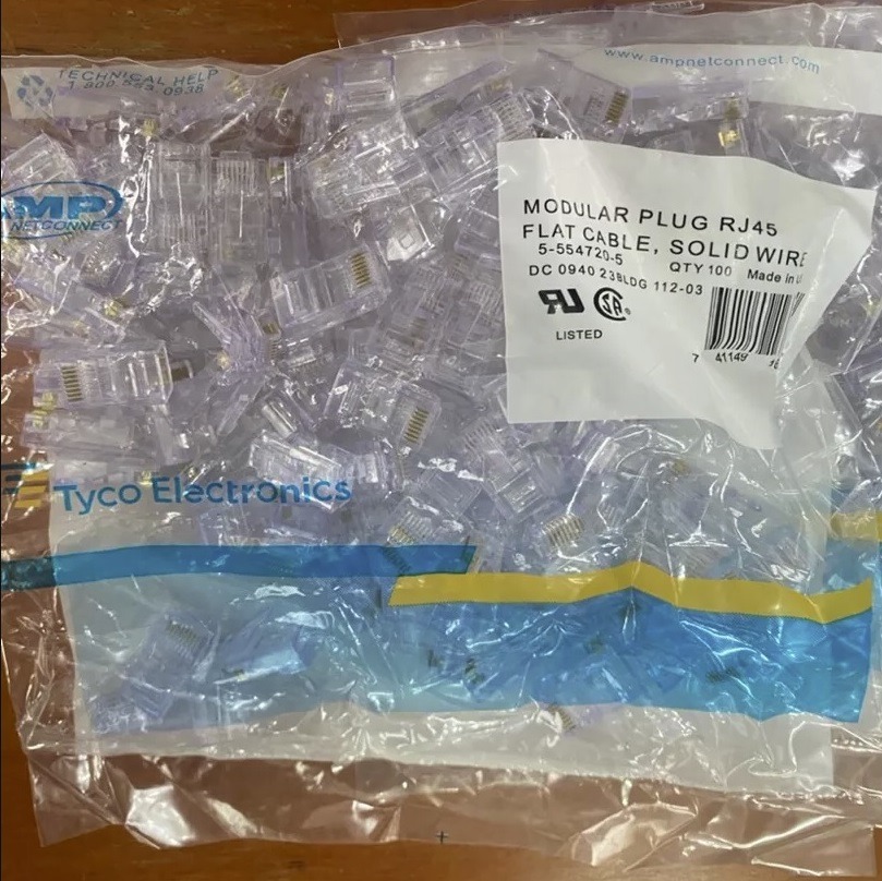 RJ45 CONNECTOR SET OF 100, Computers & Tech, Parts & Accessories ...