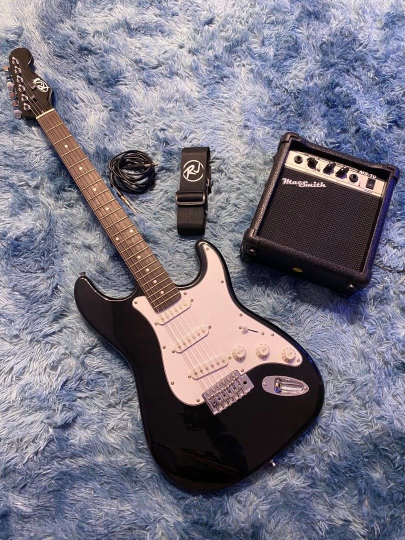RJ Skycaster Electric Guitar with MacSmith 10 watts Amplfier, Hobbies ...