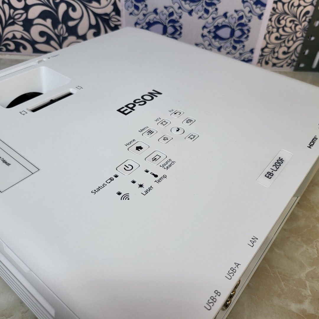 EPSON EB-L200F 3LCD 4500lm ANSI FHD Projector, TV & Home Appliances, TV ...