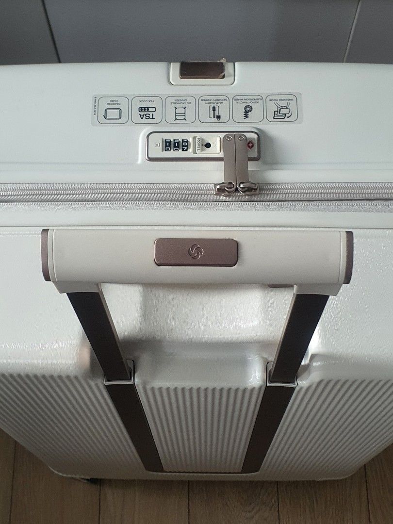 Samsonite Minter Spinner 75/28 100-118L 5.4kg Expandable Ivory White ...