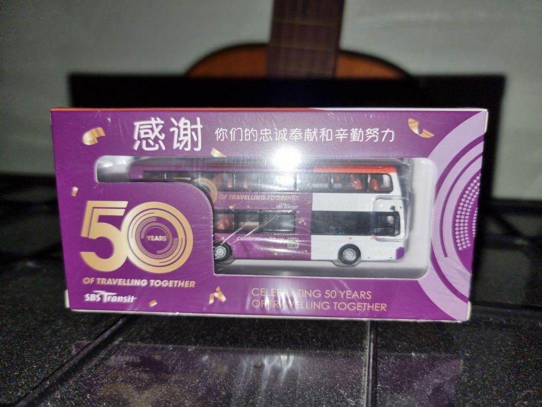 SBS Transit limited edition B9TL 50th anniversary diecast bus, Hobbies ...