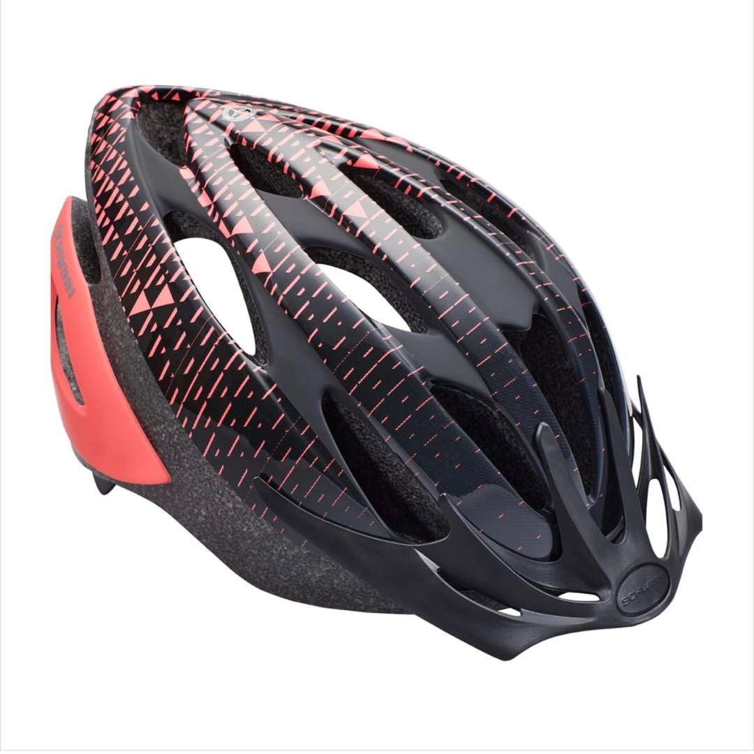 Schwinn Thrasher Adult Lightweight Bike Helmet with LED Light, Sports ...