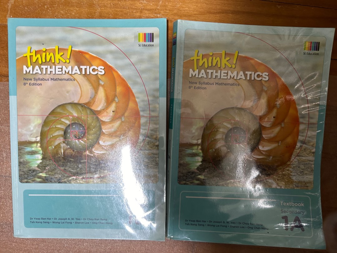 Secondary 1 think Maths A & B textbooks, Hobbies & Toys, Books ...