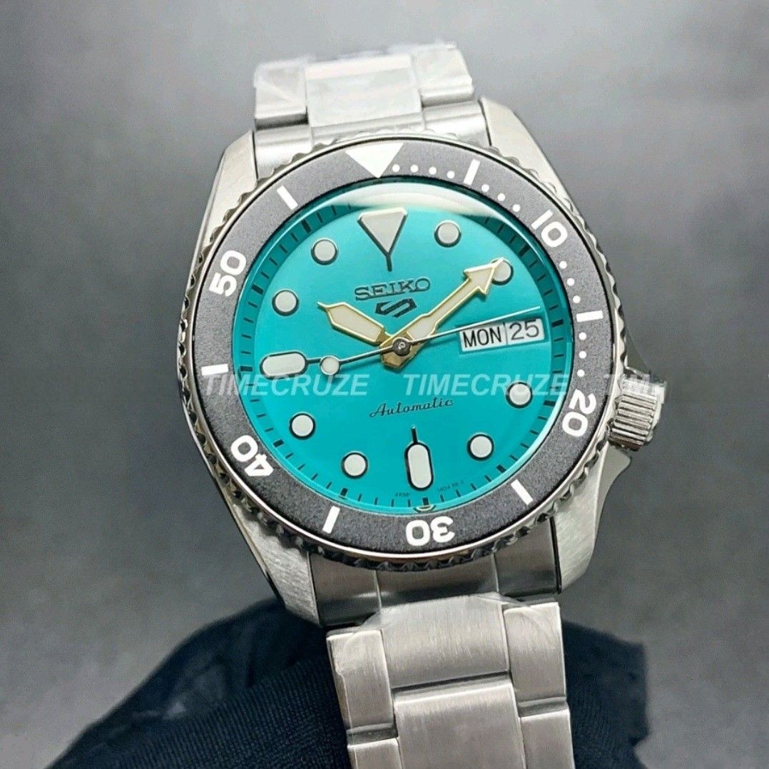 Seiko 5 Sports SRPK33K1 Automatic 38mm Turquoise, Men's Fashion ...