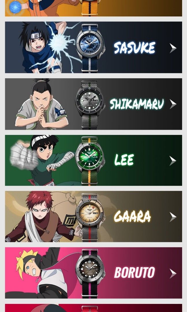 Seiko Latest Model Naruto & Boruto Collections Mens Watch, Luxury ...