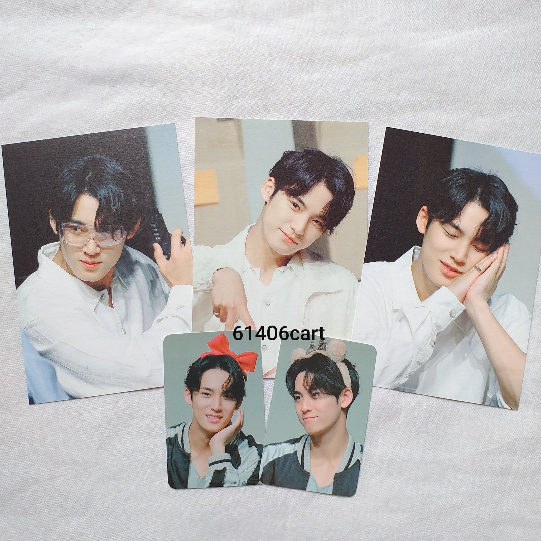 Seventeen Mingyu fansite photocard & postcard set from @/_gleamingripple, Hobbies & Toys ...