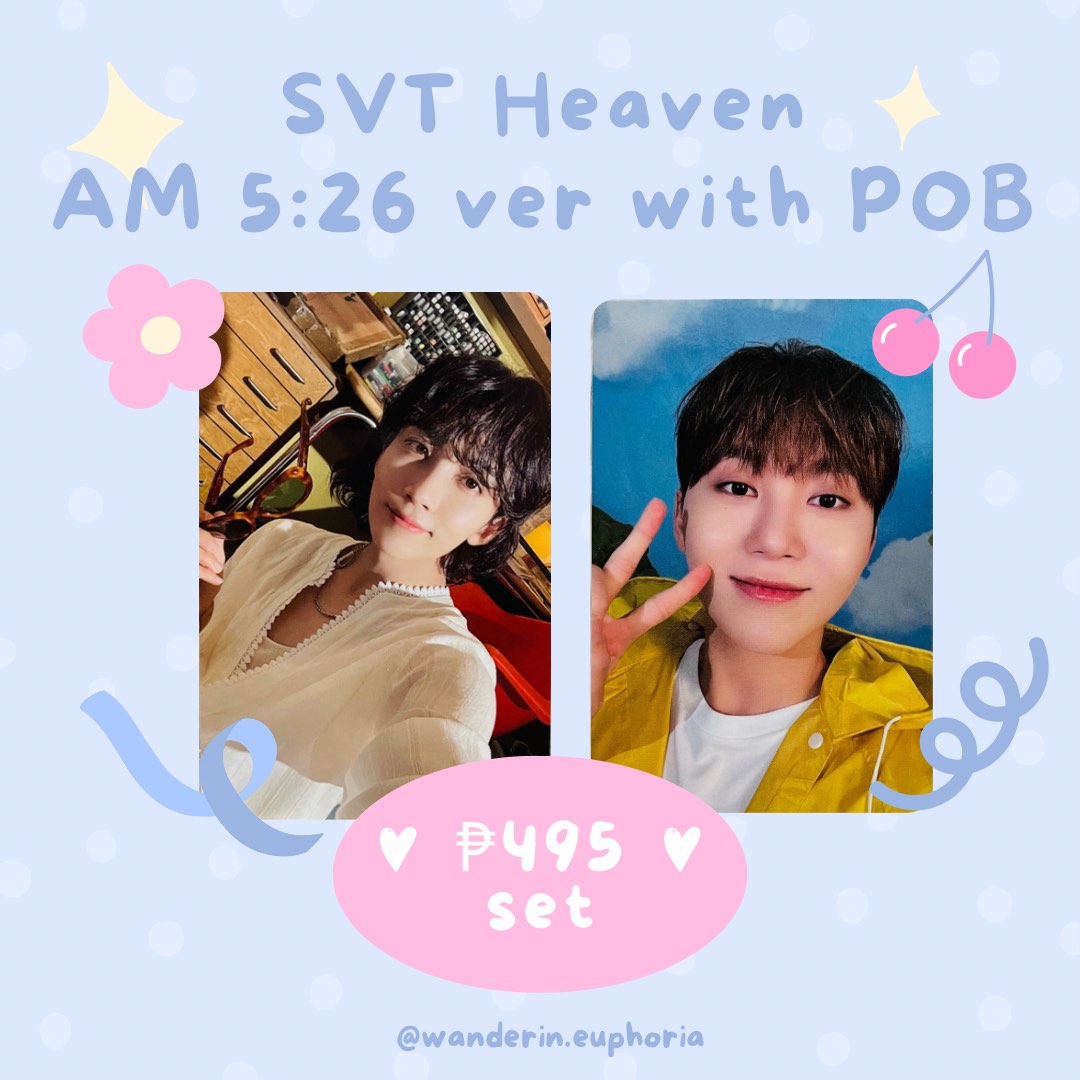 Seventeenth Heaven AM 5:26 Jeonghan rpc + Seungkwan (carver) Weverse ...