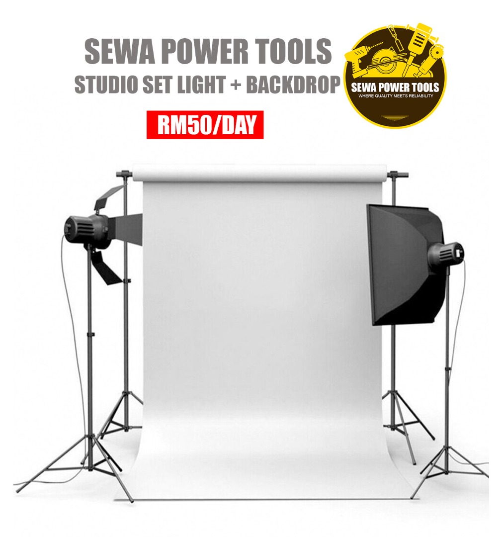 Sewa Studi0 FullSet Light Softbox and Backdrop Set Photoshoot ...