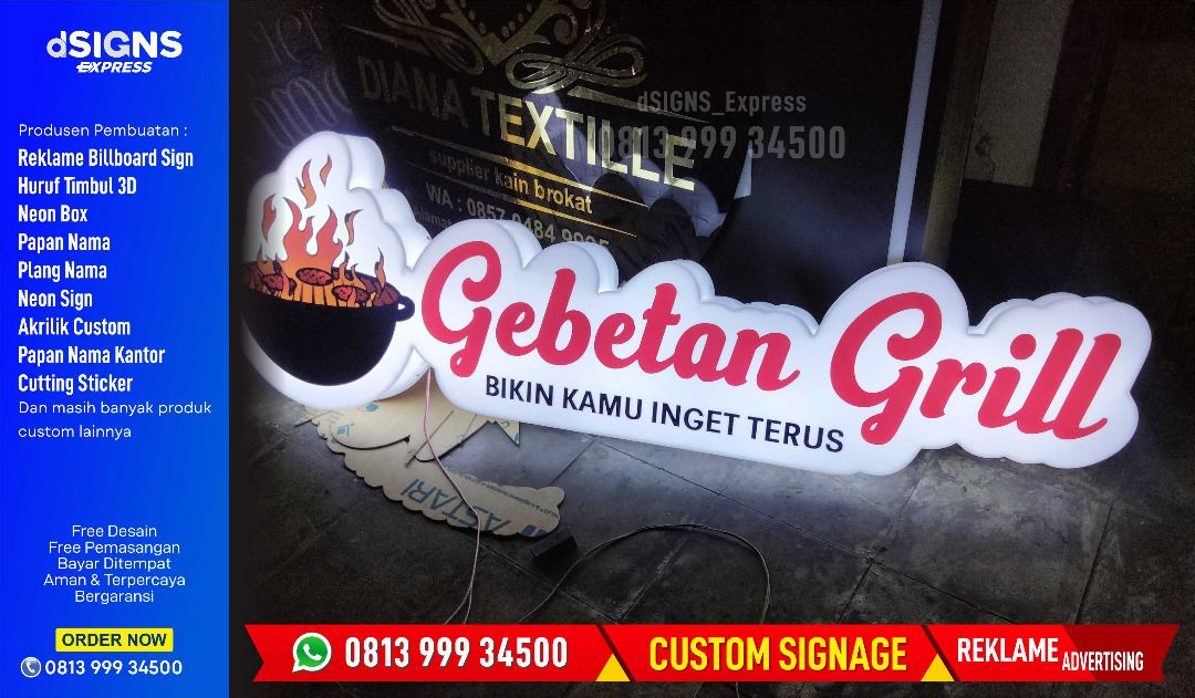 signbox akrilik | neon box berbentuk sesuai desain | Bandung ...