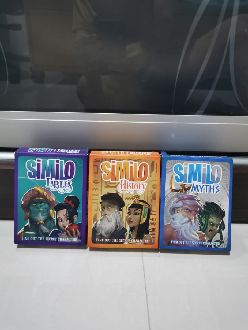 Similo Family Card Game - Fables, History, Myths (set of 3), Hobbies ...