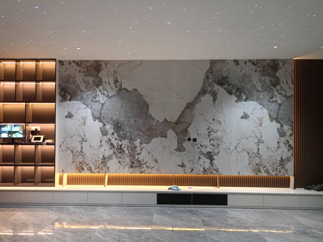 SINTERED STONE FEATURE WALL, Furniture & Home Living, Home Decor, Wall ...