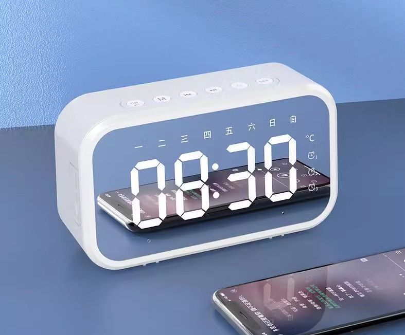 Smart AI Alarm Clock Bluetooth Speaker with High Volume, Furniture ...