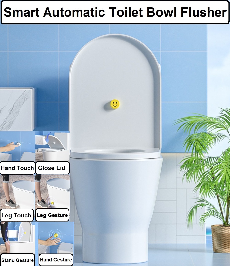 Smart Automatic Toilet Bowl Auto Flusher 2.0 (Stand Gesture Only ...