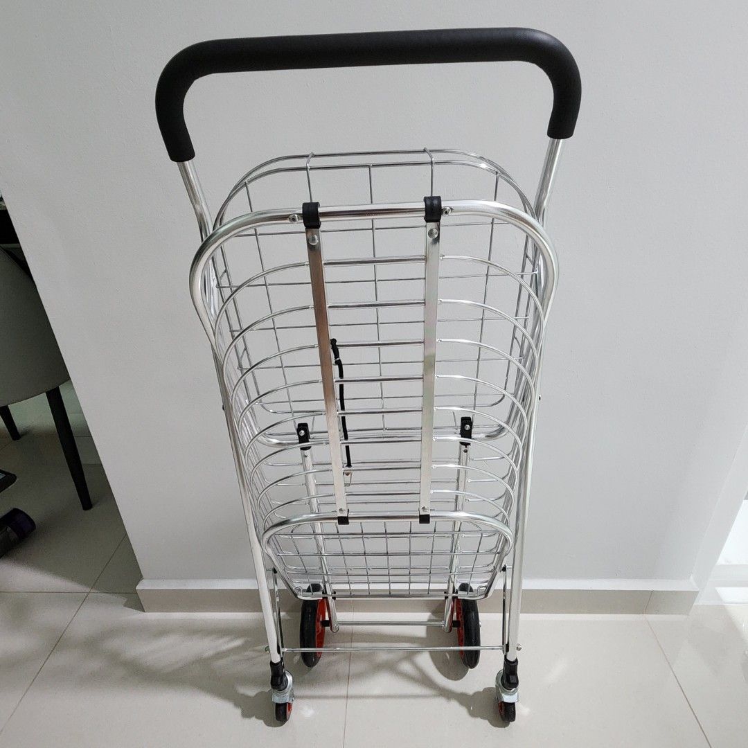 Stainless Steel Grocery Supermarket Trolley, Hobbies & Toys, Travel ...