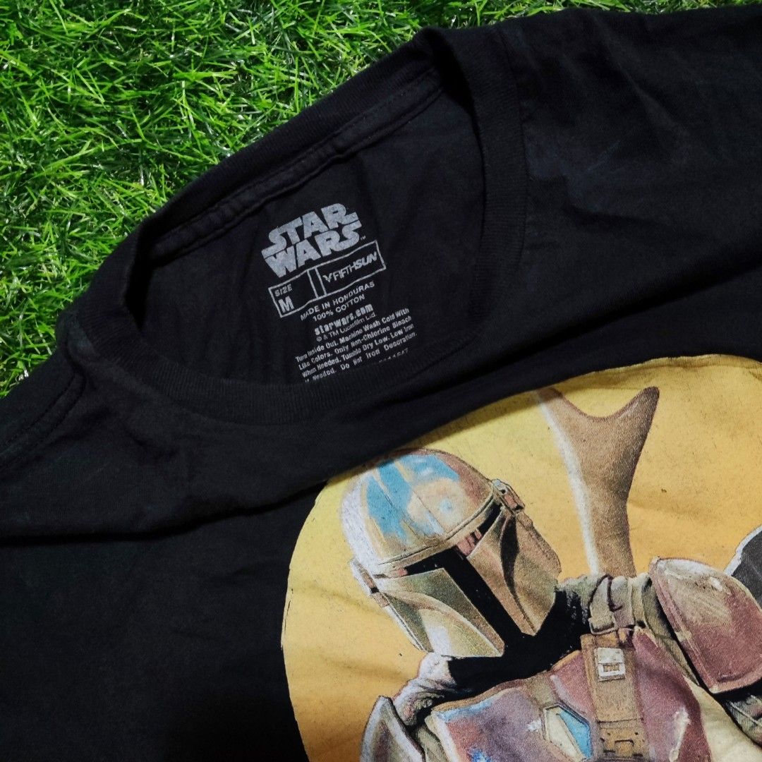 Star Wars The Mandalorian Shirt (Mando and Grogu), Men's Fashion, Tops ...