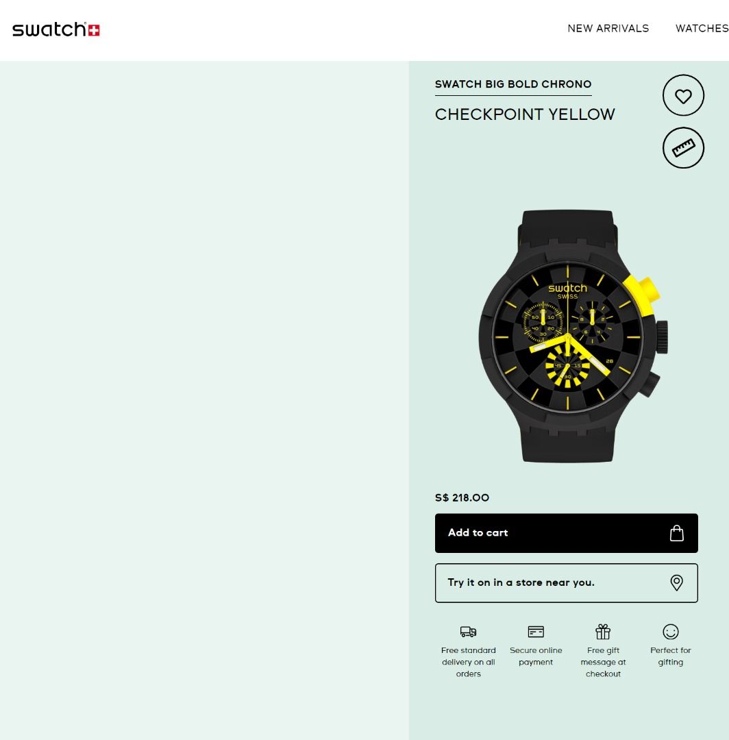 Swatch Checkpoint Yellow, Men's Fashion, Watches & Accessories, Watches ...