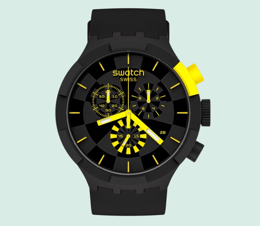 Swatch Checkpoint Yellow, Men's Fashion, Watches & Accessories, Watches ...