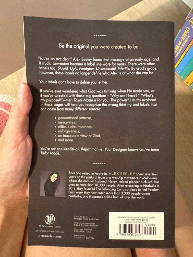 Tailor Made by Alex Seeley, Hobbies & Toys, Books & Magazines, Religion ...