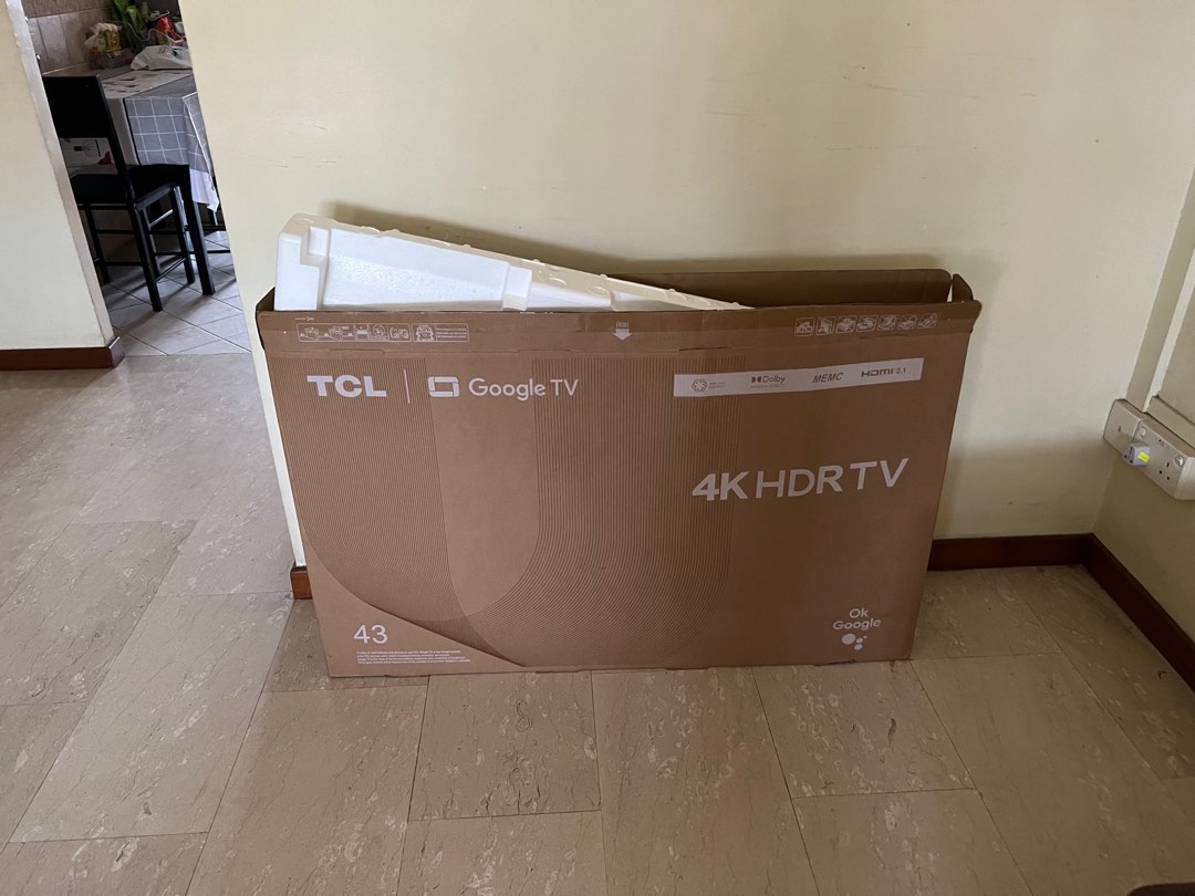 TCL 43inch empty tv box for packing purpose, TV & Home Appliances, TV ...
