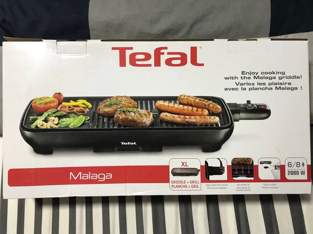 Tefal Malaga (Griddle + Grill), TV & Home Appliances, Kitchen ...