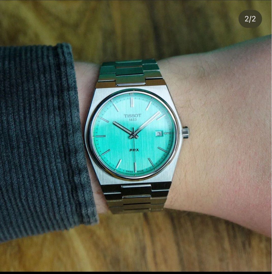 Tissot PRX Tiffany Blue, Luxury, Watches on Carousell