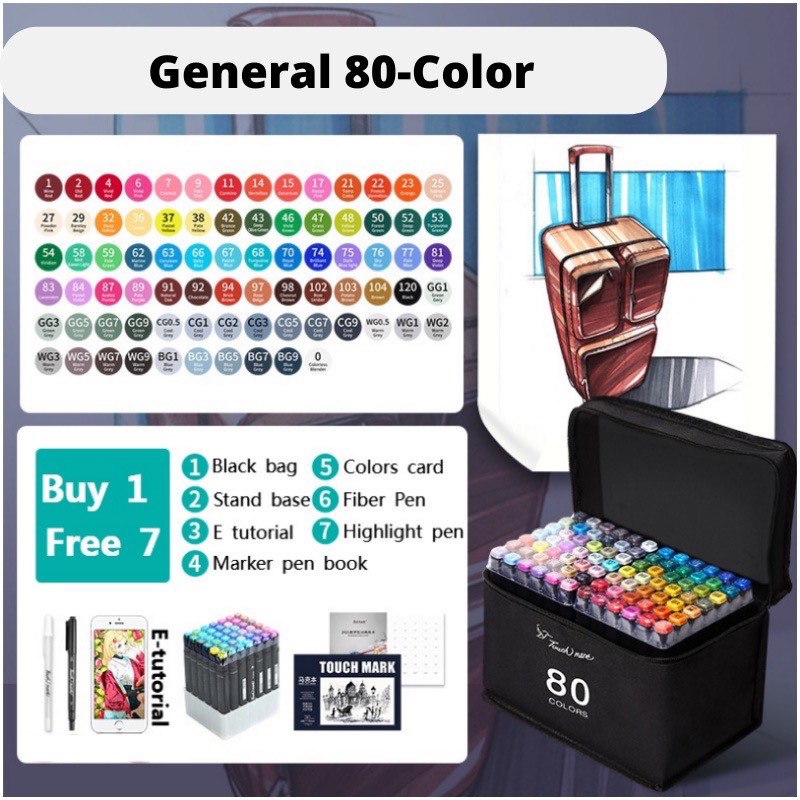 Touch Marker Pen Art Marker, Hobbies & Toys, Stationery & Craft ...