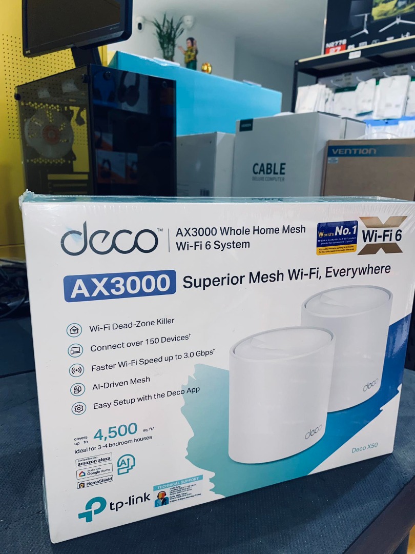 TP-Link Deco X50 AX3000 Whole Home Mesh WiFi 6 2PACK, Computers & Tech ...
