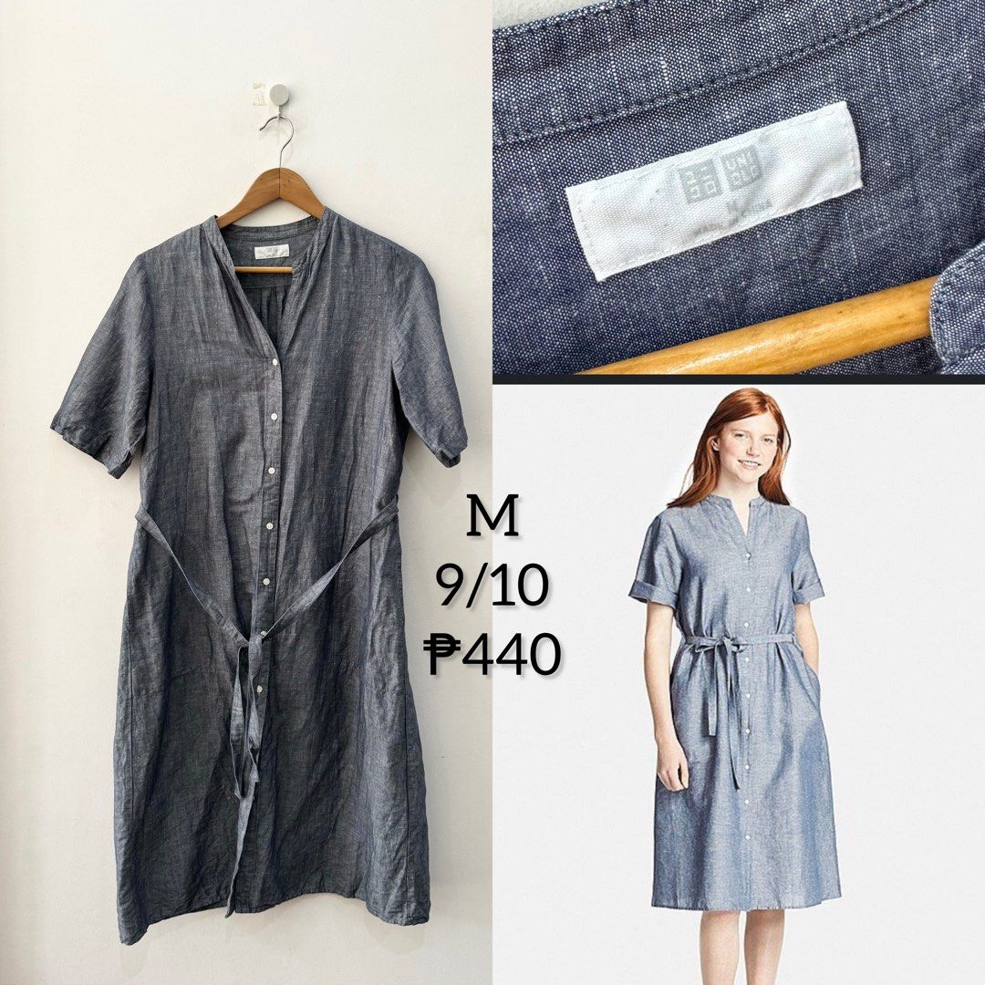 Uniqlo linen dress, Women's Fashion, Dresses & Sets, Dresses on Carousell