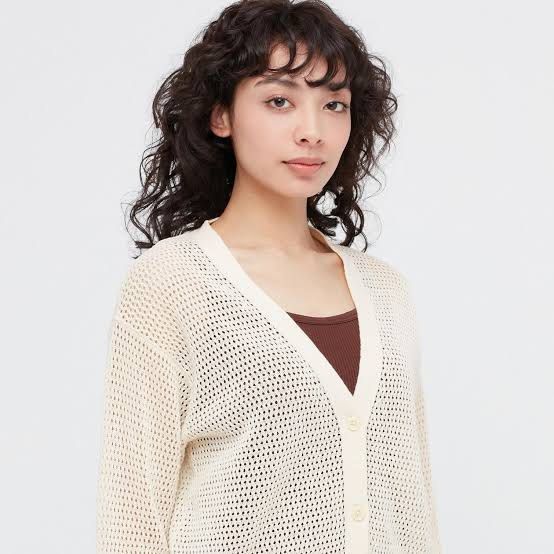 UNIQLO mesh cardigan, Women's Fashion, Coats, Jackets and Outerwear on ...