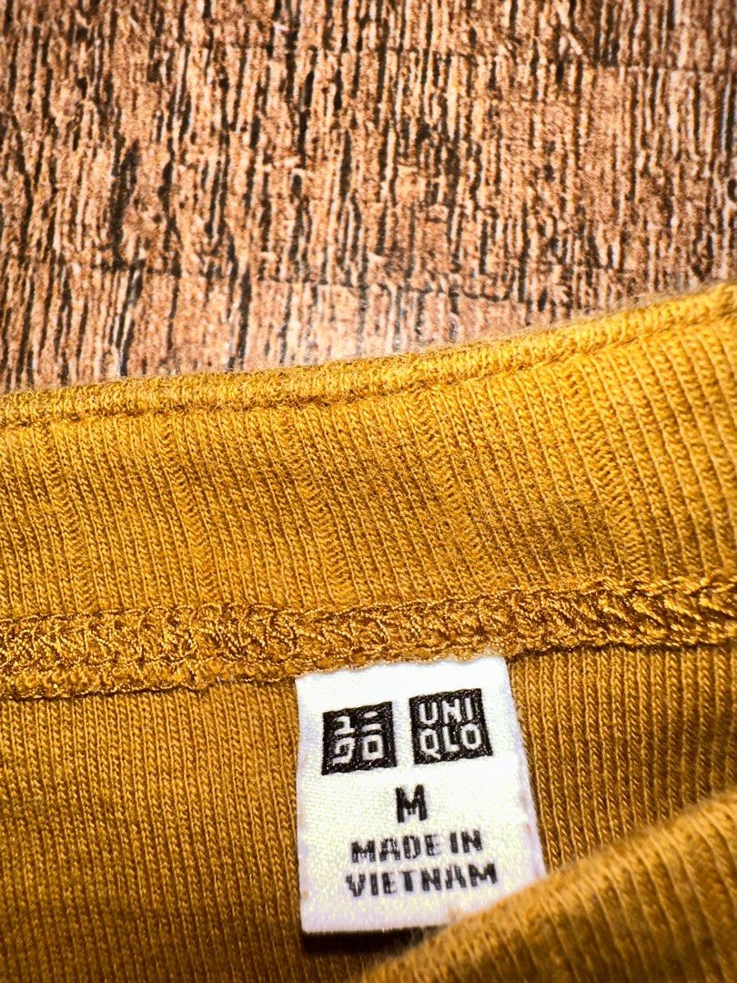 UNIQLO rib boat neck half sleeve top, Women's Fashion, Tops, Blouses on ...