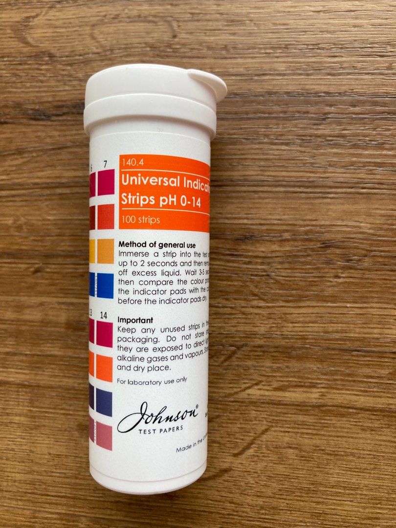 UNIVERSAL INDICATOR pH 0-14, Health & Nutrition, Medical Supplies ...
