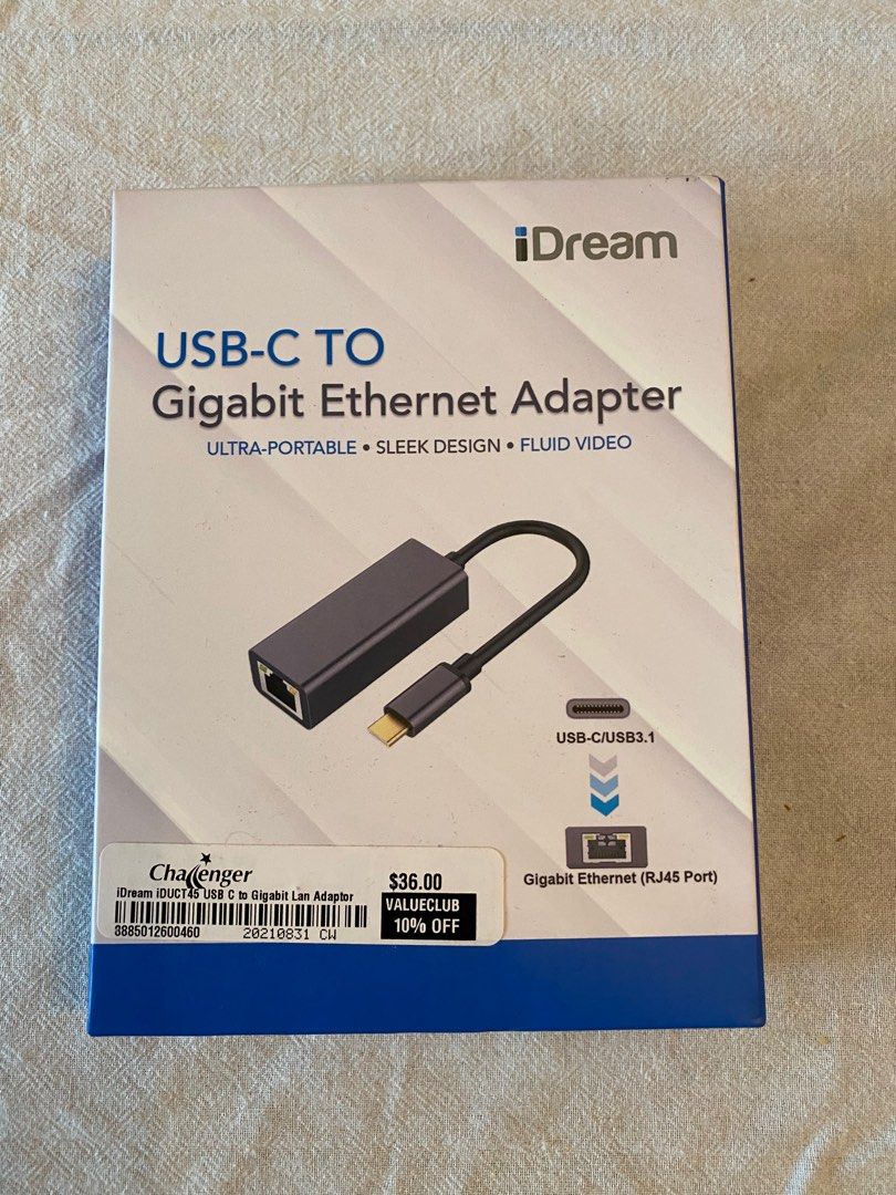 USB C TO Gigabit Ethernet Adapter, Computers & Tech, Parts ...