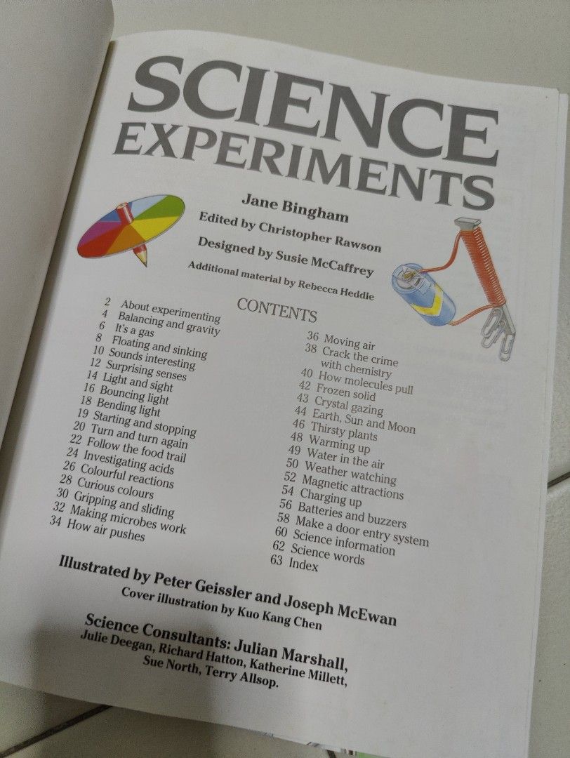 Usborne science experiment, Hobbies & Toys, Books & Magazines, Children ...
