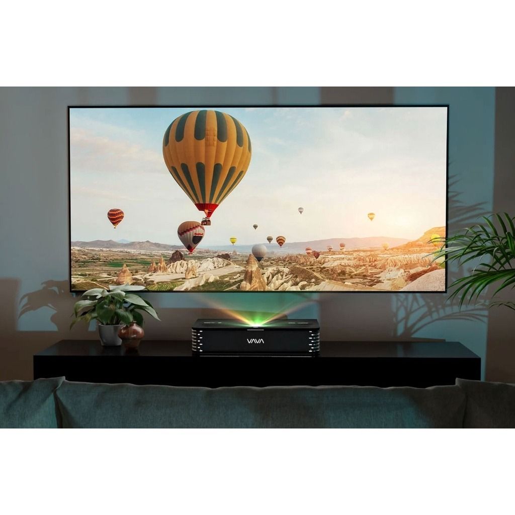 VAVA Chroma VA-SP003 Triple Laser 4K UHD Ultra Short Throw Home Theater Projector, 2500 Ansi ...