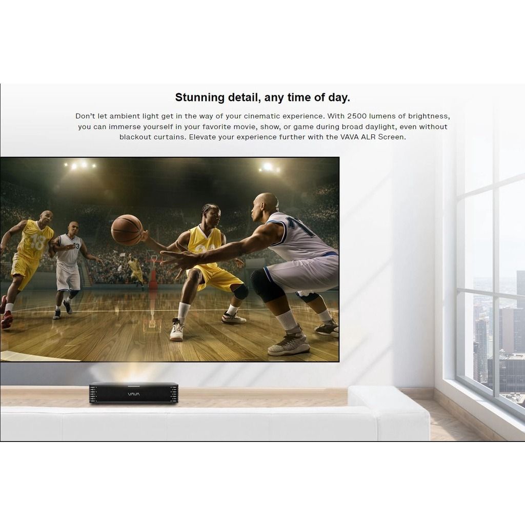 VAVA Chroma VA-SP003 Triple Laser 4K UHD Ultra Short Throw Home Theater ...
