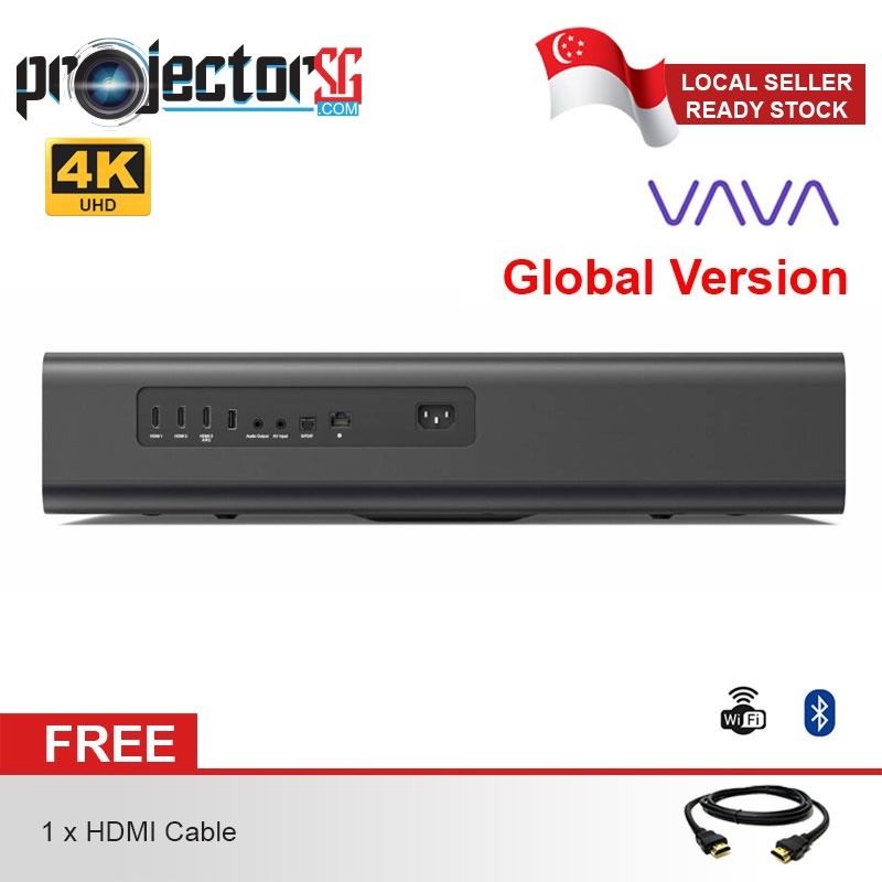 VAVA Chroma VA-SP003 Triple Laser 4K UHD Ultra Short Throw Home Theater Projector, 2500 Ansi ...