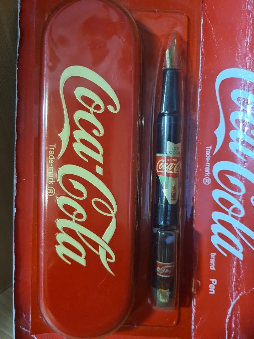 Vintage Coca Cola Pen Set (France), Hobbies & Toys, Memorabilia ...