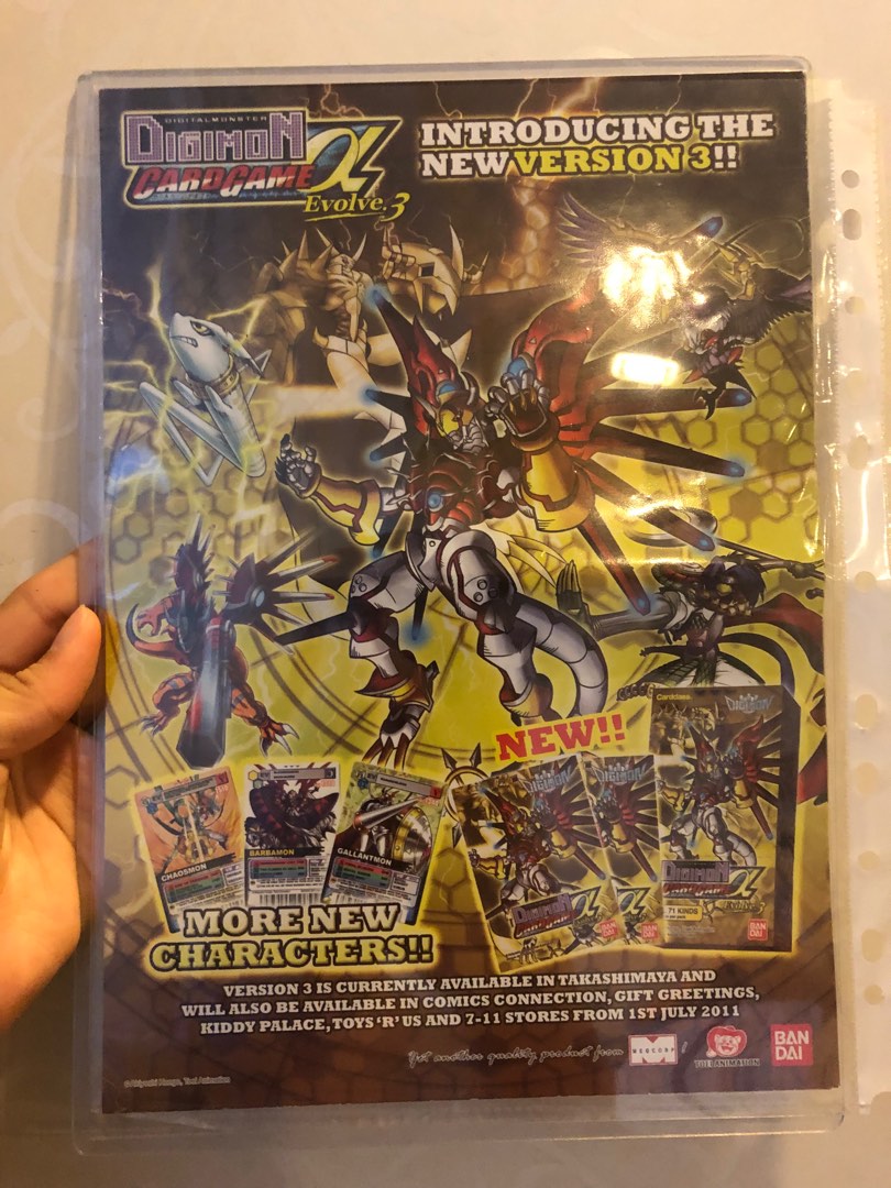 Vintage Digimon Poster, Hobbies & Toys, Toys & Games on Carousell