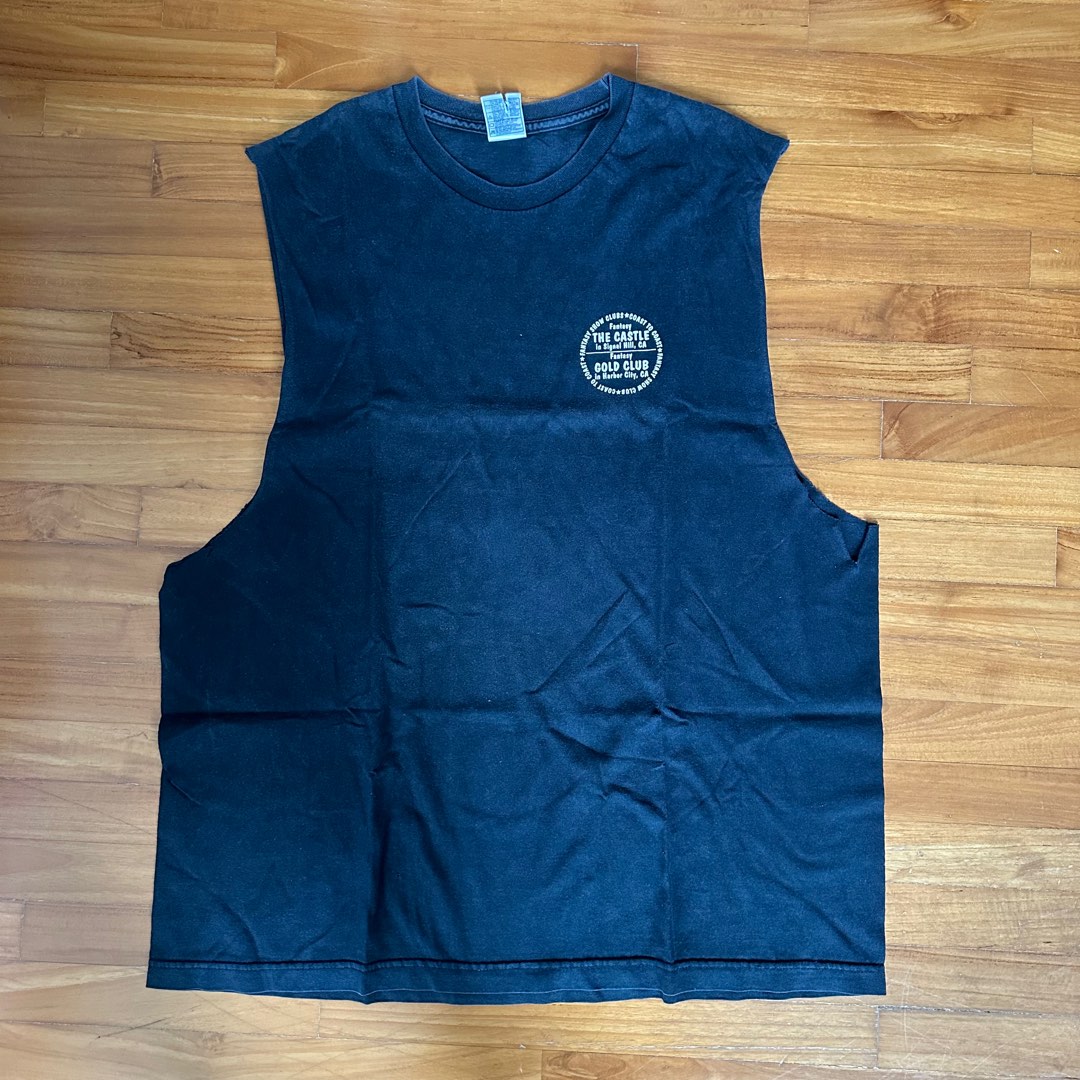 Vintage Thrifted Black Singlet, Men's Fashion, Tops & Sets, Tshirts ...
