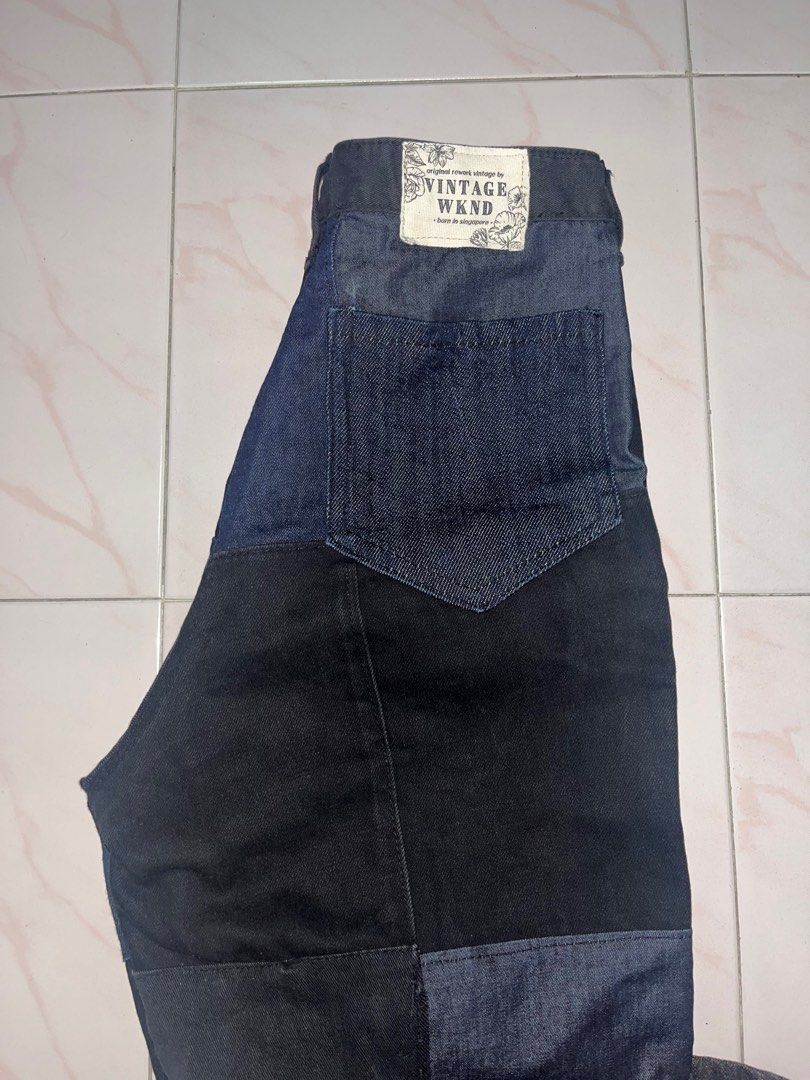 VintageWknd Patch Rework Jeans, Women's Fashion, Bottoms, Jeans ...