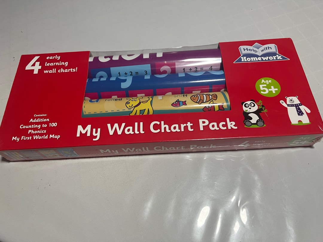 Wall chart set for 5yrs old, Hobbies & Toys, Books & Magazines ...