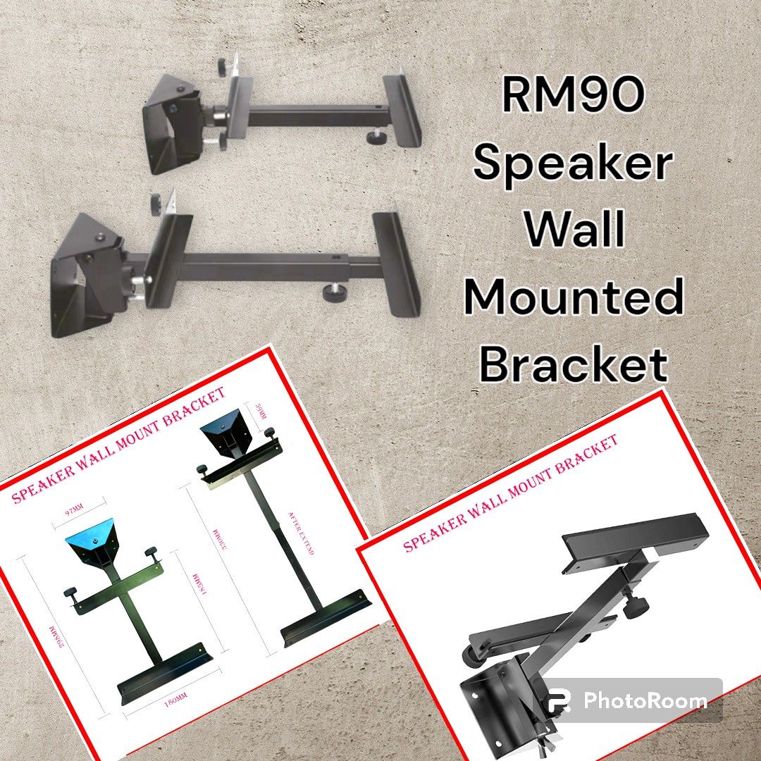 WALL MOUNTED SPEAKERS BRACKET, Audio, Other Audio Equipment on Carousell