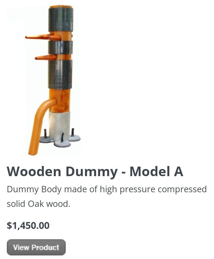 Wing chun high quality oak wood dummy, Sports Equipment, Exercise ...