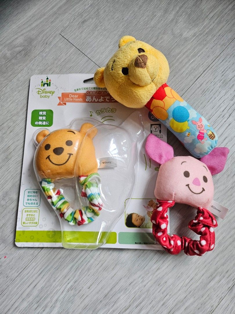 Winnie the pooh disney rattles, Babies & Kids, Infant Playtime on Carousell
