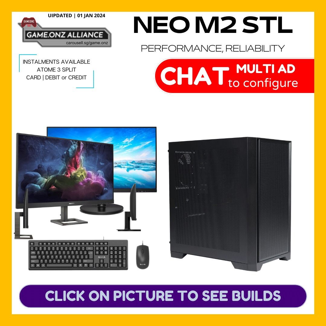WORKSTATION NEO M2 STL BUILDS | INTEL CORE I5 AMD RYZEN 5 4500 5600 ...