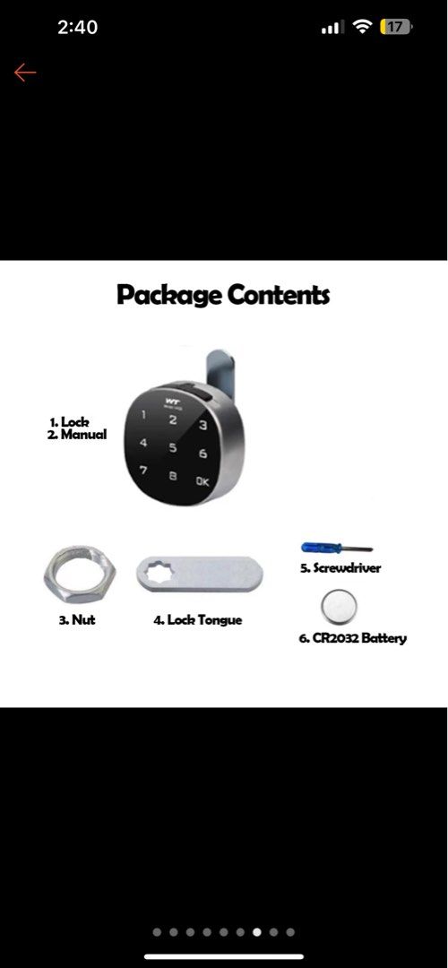 WT Digital Lock 8-Digits (Letterbox / Locker), Furniture & Home Living ...