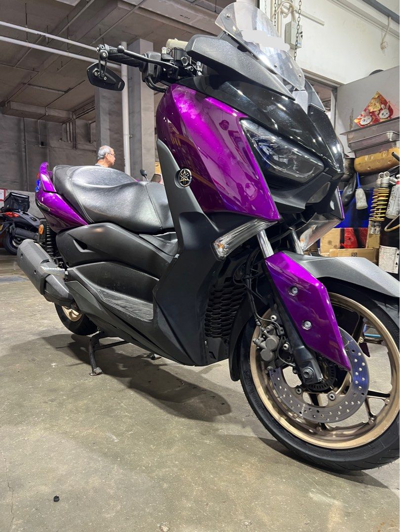 Yamaha Xmax 300 Purple Rental, Motorcycles, Motorcycle Rental on Carousell