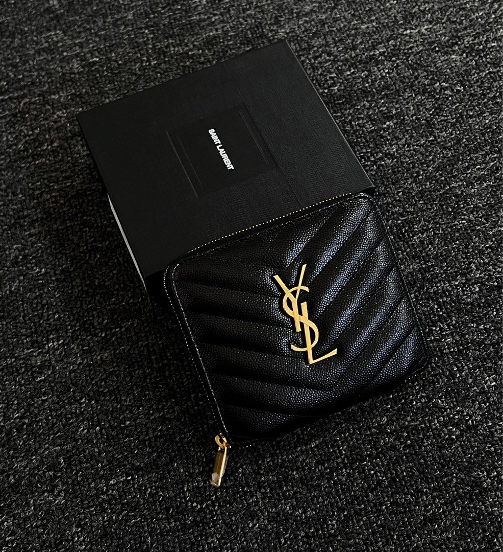 YSL MONOGRAM LOGO WALLET, Women's Fashion, Bags & Wallets, Wallets ...