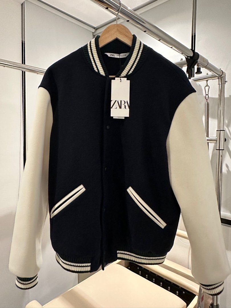 Zara Varsity Jacket, Women's Fashion, Coats, Jackets and Outerwear on Carousell